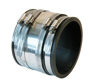 Fernco StrongBack RC 1056 Series Coupling, 6" PVC/CI to 6" PVC/CI ...