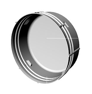 Baughman Tile 6" End Cap for Single Wall Pipe - 5112506 | Kuhlman ...