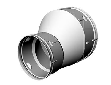 Baughman Tile Corrugated Reducer, Single Wall, 6" x 4" - 5113004 ...