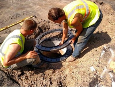 Ladtech HDPE Manhole Adjustment Ring, 1-1/2" Rise x 27" Inside ...