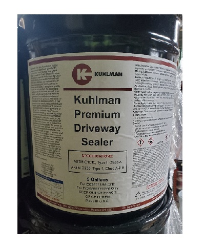 Kuhlman Premium Driveway Concrete Sealer and Curing Compound, 5-Gallon ...