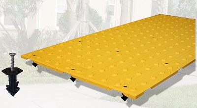 Detectable Warnings, 2' x 4' Cast-In-Place AlertCast ADA Mat, in ...