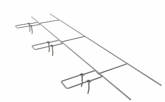 Wire-Bond Adjustable Hook & Eye Ladder, 12-inch Block, 2-inch ...