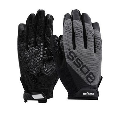 Boss Grip Synthetic Microfiber Palm with Silicone Coated Grip and Mesh ...