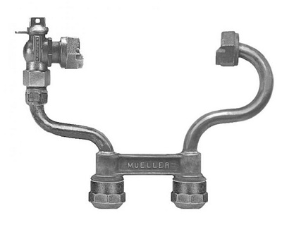 Mueller Vertical Bar Meter Yoke, B-2474N, 5/8" x 3/4" - 302474A ...