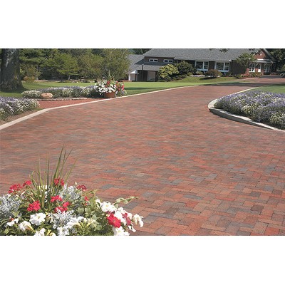 Belden Pawnee Paver in Red Blend Color, 2 1/4" H x 4" W x 8" L ...