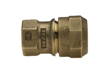 Mueller Straight Couper, 3/4" Compression x Female Flare - 315071B ...