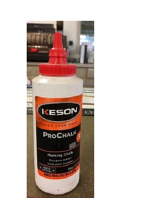 Keson Semi-Permanent Waterproof Marking Chalk, Red Color, 8-Ounce ...