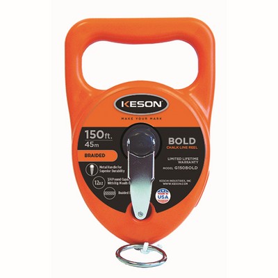 Keson G150 Bold String Chalk Line Reel, 150-Foot Line. Chalk sold ...