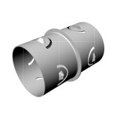 Baughman Tile 4" Internal Coupler for Single Wall Pipe - 5109004 ...