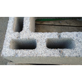 Hollow Concrete Chimney Block, 17"W x 8"H x 21" L, for 8" x 12" Flue ...